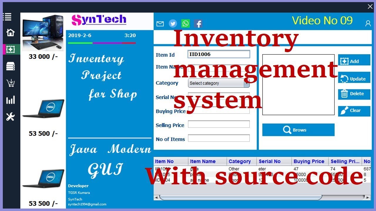 java inventory management software with source code  #09