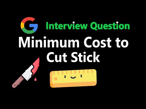 Minimum Cost to Cut a Stick - Leetcode 1547 - Python