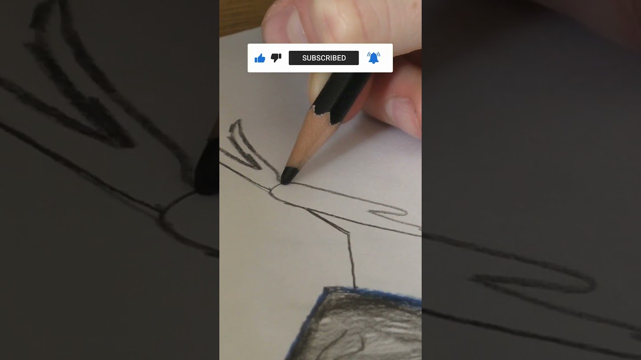 Drawing The Warden from Minecraft
