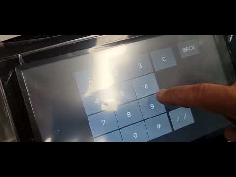 How to reset admin password for a sharp machine