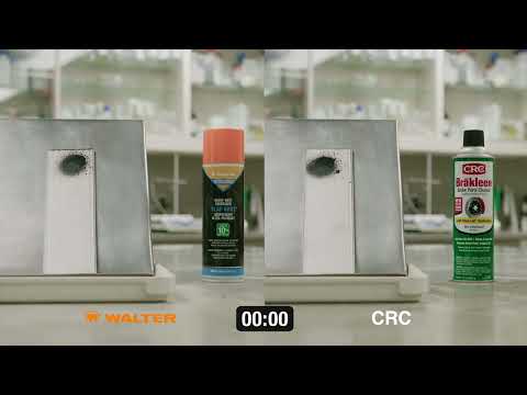 Battle of the heavy-duty degreasers: WALTER SLAP SHOT Low VOC vs CRC Brakleen