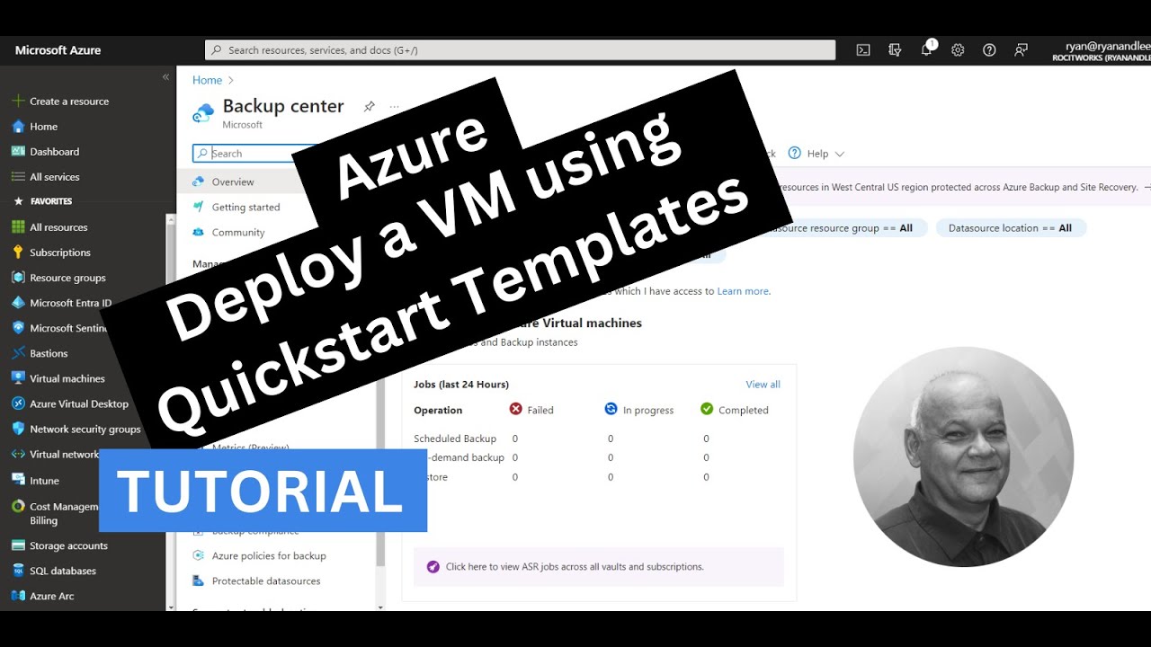 Azure Deploy a VM using Quickstart Templates