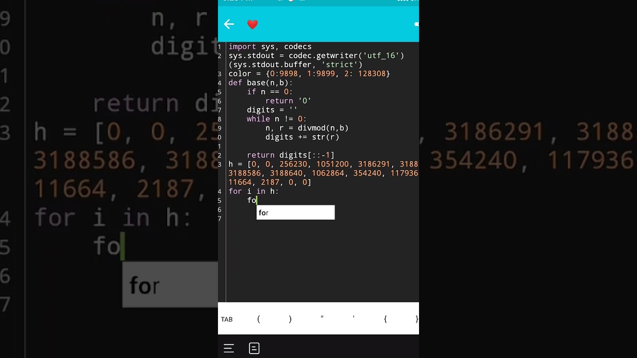 Python Heart Pattern💖💖: Unlocking the Art of Love with Code | #shorts  #python #programming