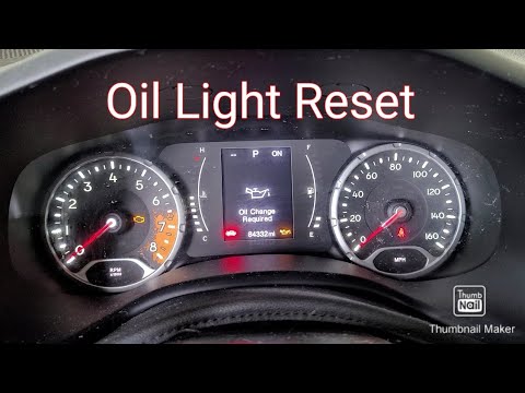 How to reset the oil light on a 2016 Jeep Renegade