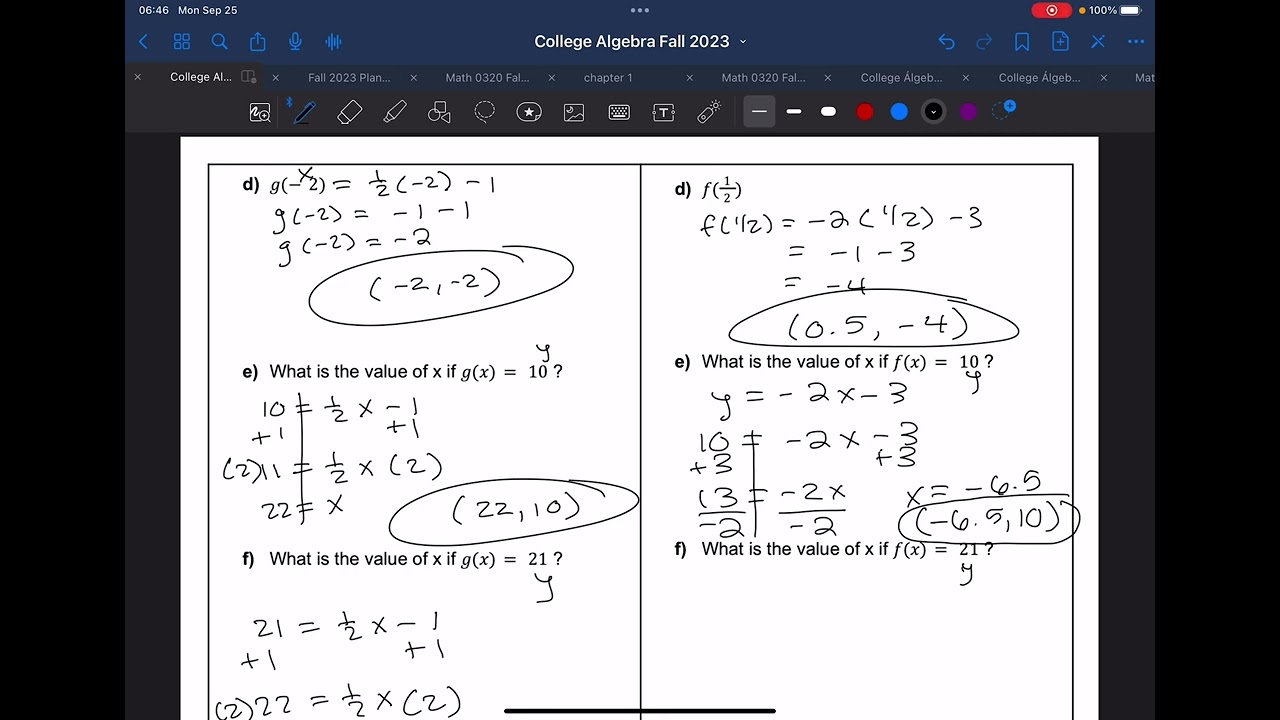 Topic 8 Function Notation Part 2
