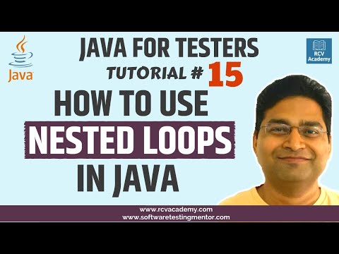 Learn Java for Testers 15 How to use Nested Loops in Java - Mind Luster
