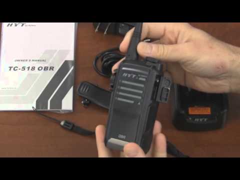 Hytera HYT TC-518 OBR two way radio unboxing