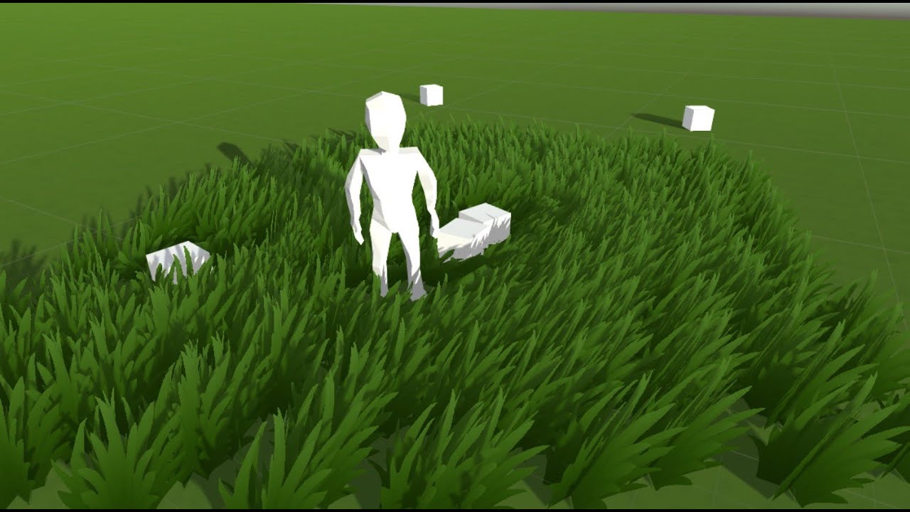 Demo scene for Grass Physics Asset