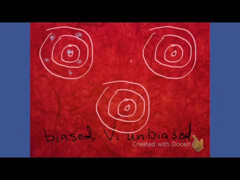 Biased v unbiased estimators