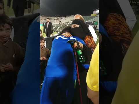 Babar Azam meeting with Shadab Kban's Parents in Rawalpindi stadium