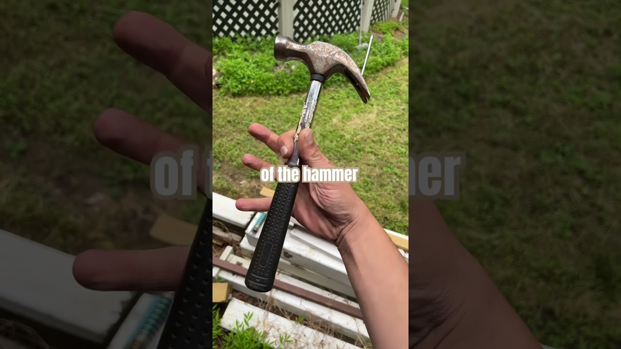 The head of the Nail is hit with the Face of the hammer! The Parts Of a #hammer