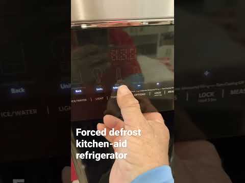 Refrigerator Kitchenaid how to forced to defrost french doors