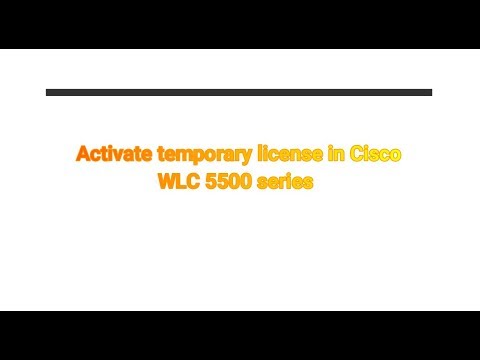 How to activate an evaluation license in Cisco Wireless Controller