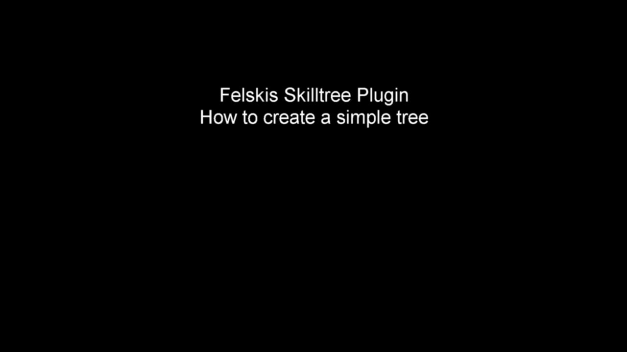 Skilltree Plugin - How To Create A Simple Tree