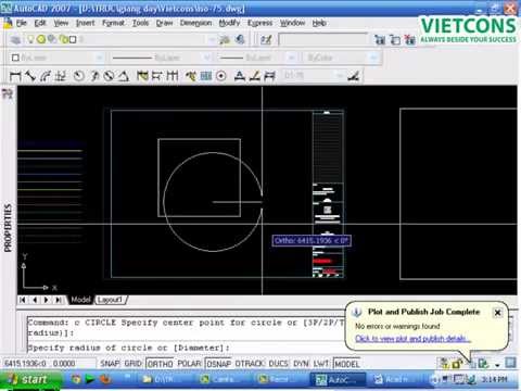 Lesson 1 - Các Lệnh Cơ Bản Và Nâng Cao Trong Cad - AutoCad 2007