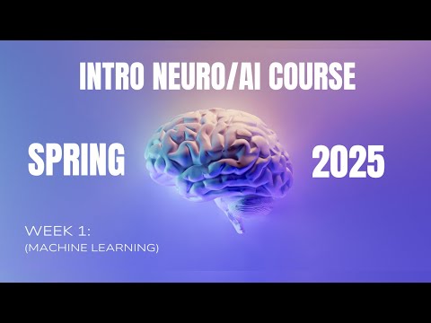 Machine Learning | Week 1 to the Intro Neuro/AI Course Spring 2025