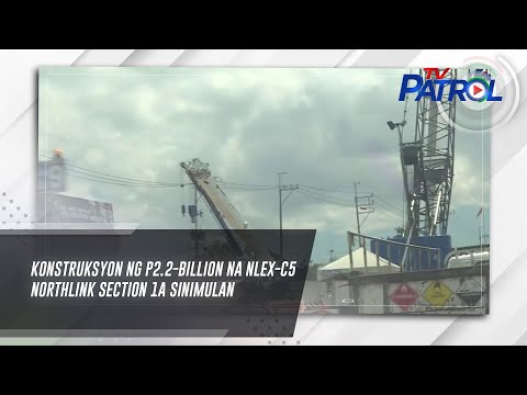Konstruksyon ng P2.2-billion na NLEX-C5 Northlink Section 1A sinimulan | TV Patrol