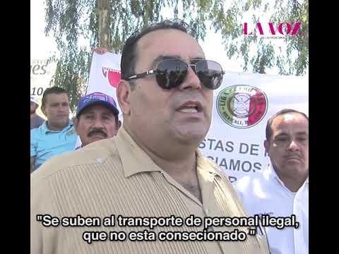 300 taxistas se manifiestan contra "APPS" de transporte en Mexicali