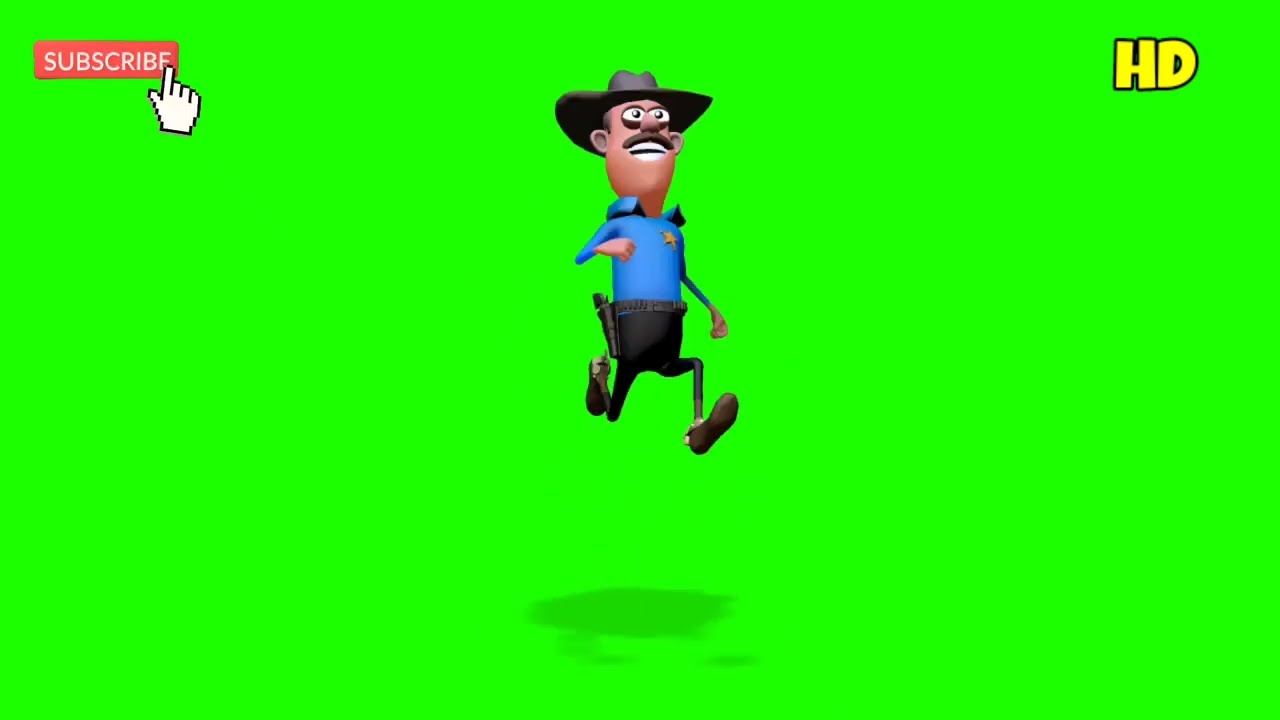 green screen cowboy full Action pack free to use #greenscreen #animation #