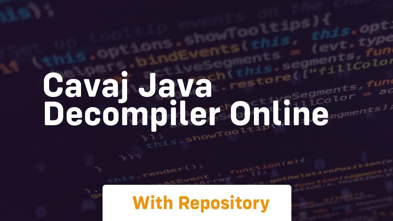 cavaj java decompiler online
