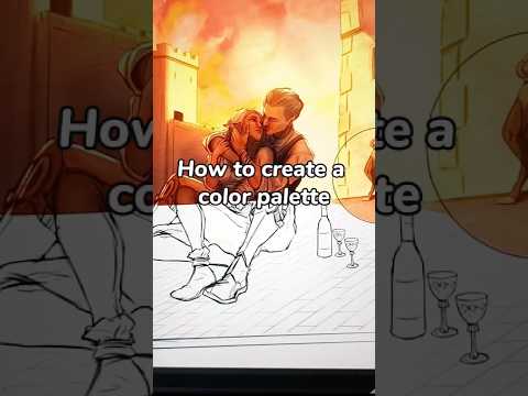 How to import colors into a color palette. #arttips #arttutorial #digitalart #shorts #videogame