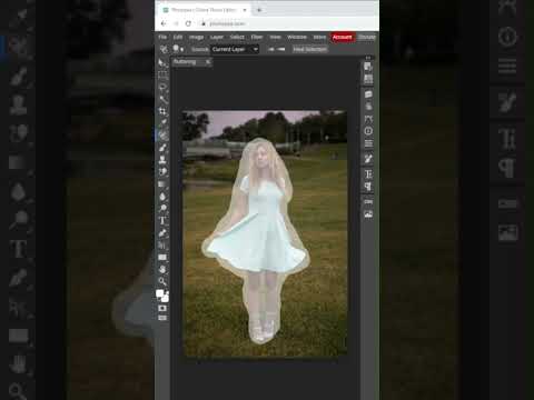Photopea remove object from photo free | Free photoshop | Photopea tutorial