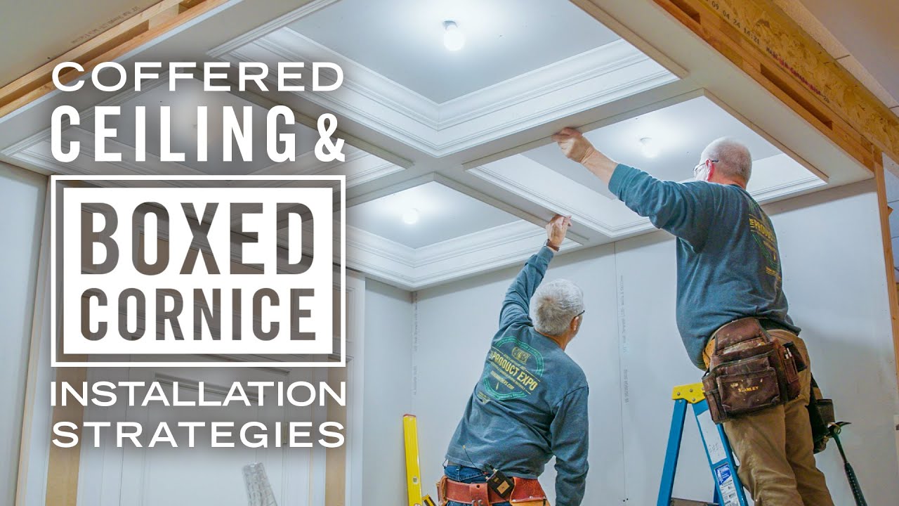 Coffered Ceiling & Boxed Cornice Installation - LIVE at Kuiken Brothers Product Expo