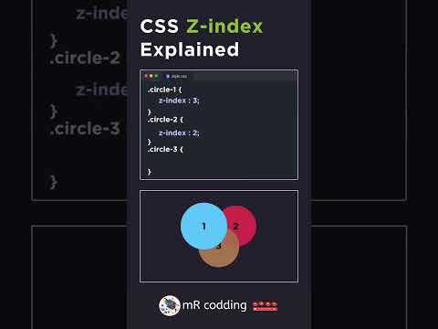 z-index in html css #mrcodding #tutorial #shorts