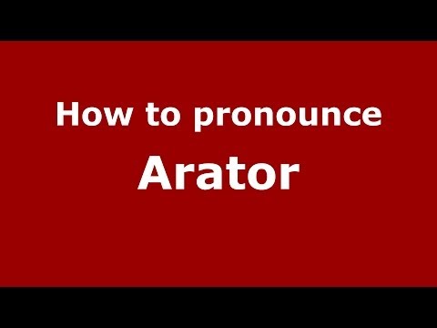 How to pronounce Arator (Italian/Italy) - PronounceNames.com