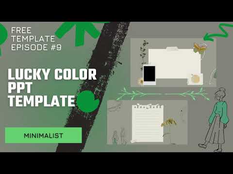 GREEN POWERPOINT TEMPLATE DESIGN- 2022 COLOR OF THE YEAR [FREE DOWNLOAD] VIA CANVA