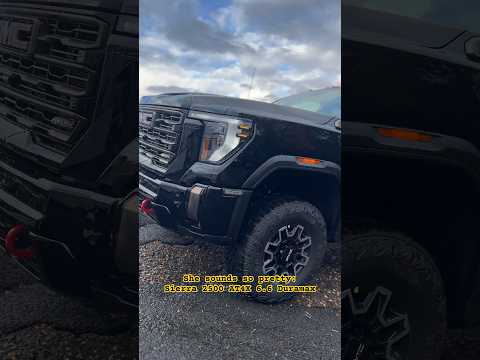 The perfect sound: #2024 #gmcsierra #2500hd #at4x with the powerful 6.6 Duramax engine
