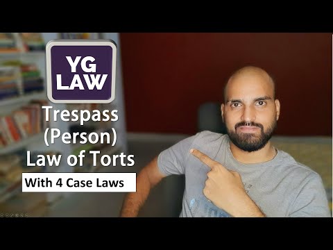 Assault, Battery and False Imprisonment - Trespass to Person - Law of Torts