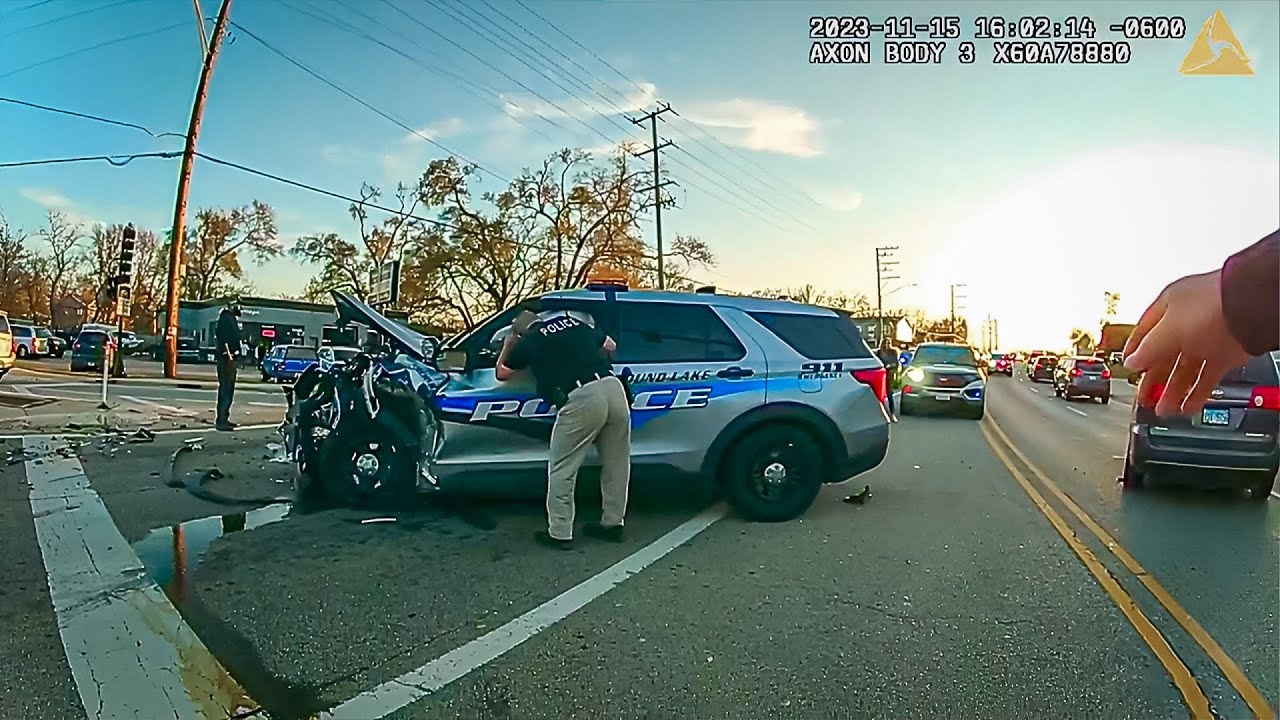Drunk Driver Intentionally Crashes into Police Car