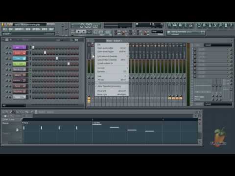 FL Studio Guru - Routing Multiple Instrument Channels to the Mixer Video Lecture - FL Studio ...