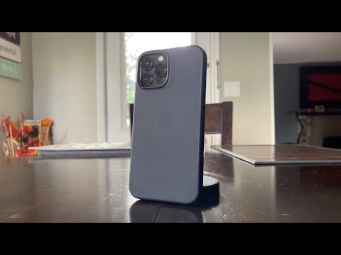 iPhone 13 & iPhone 13 Pro Apple Leather Case UNBOXING and REVIEW (Midnight)