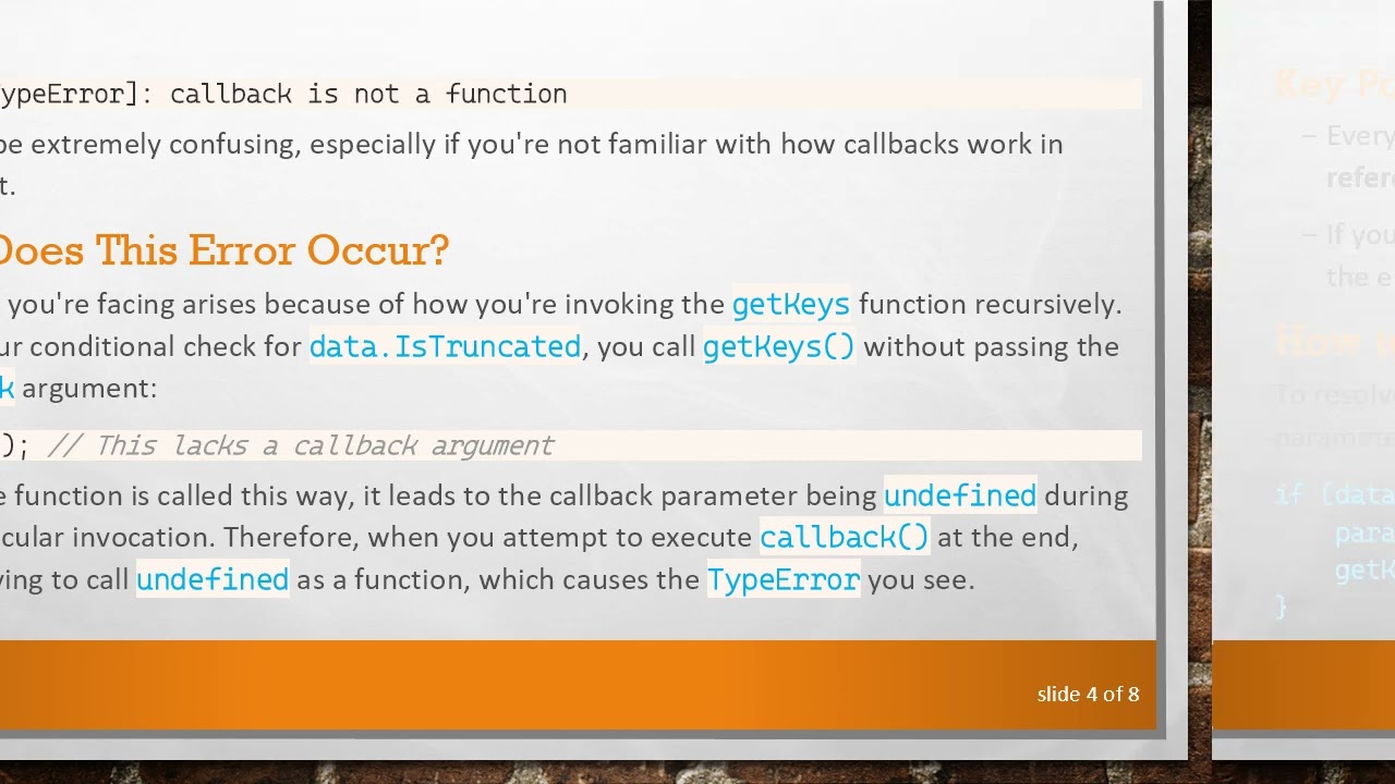 Understanding Node.js Callbacks: Fixing the TypeError Issue