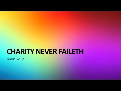 2025-06-22 Sunday Bible Study - Charity Never Faileth (Bro. Robert Kim)