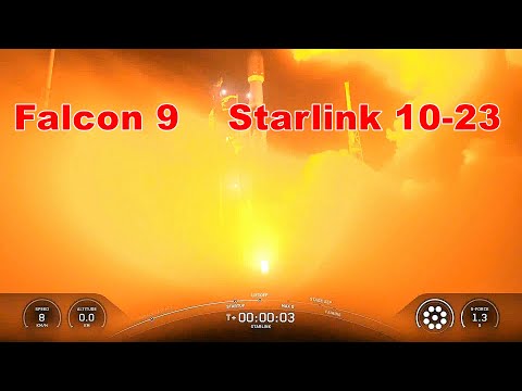 SpaceX Falcon 9 Launch of Starlink Internet Satellite Group 10-23 🚀