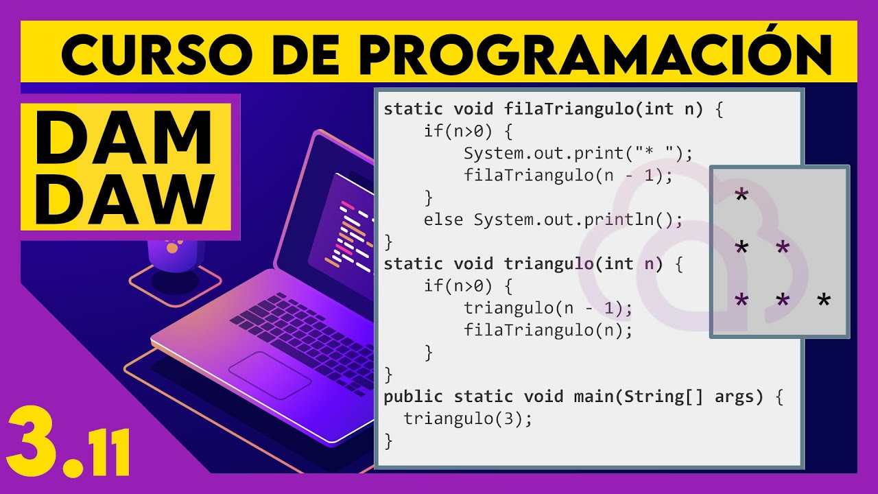 JAVA: Triángulo recursivo en JAVA ☕ DAM - DAW