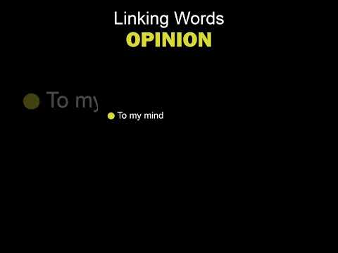 Linking Words Opinion
