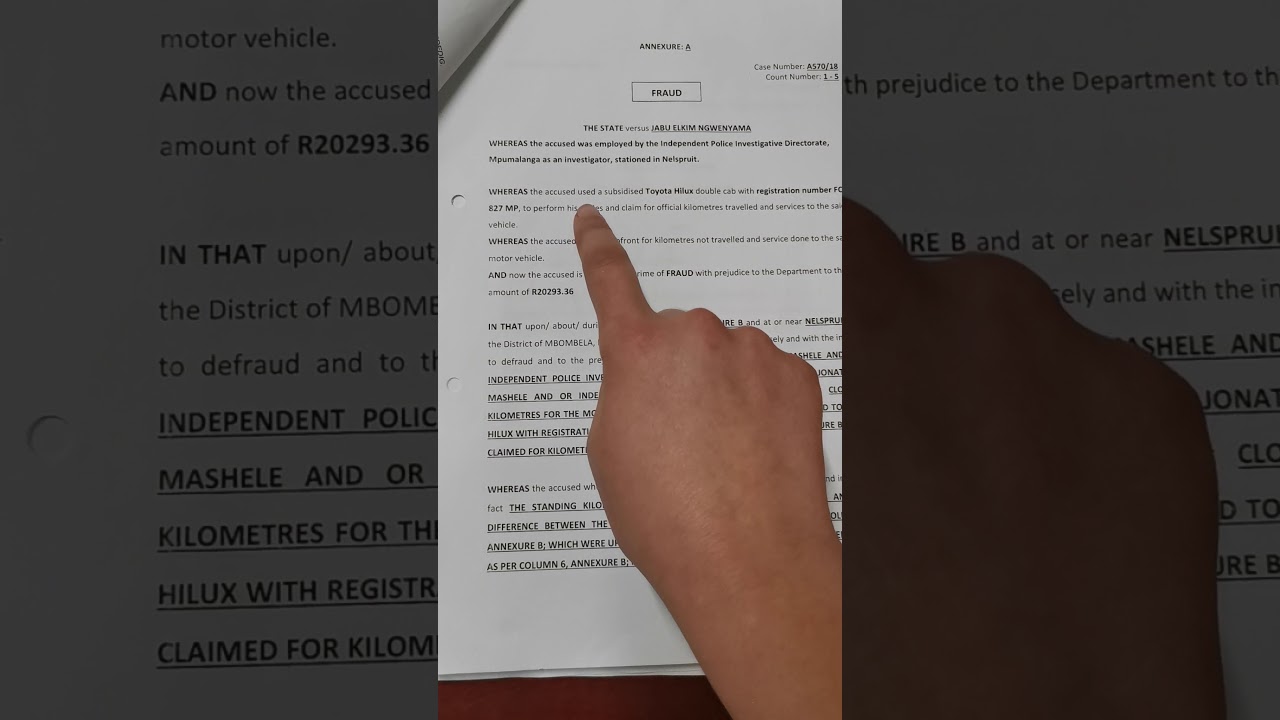 How to read a charge sheet