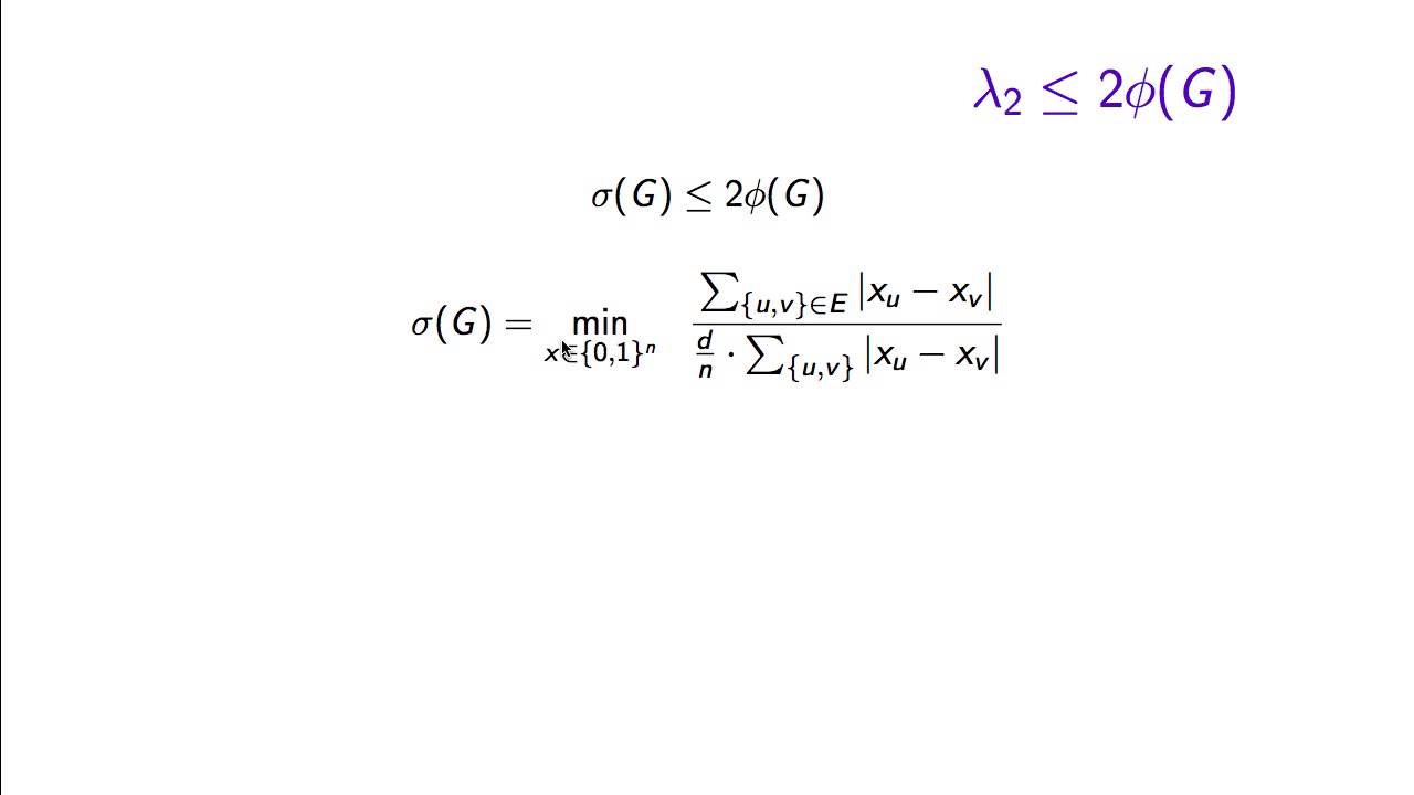Expanders - Lecture 2 - Part 1