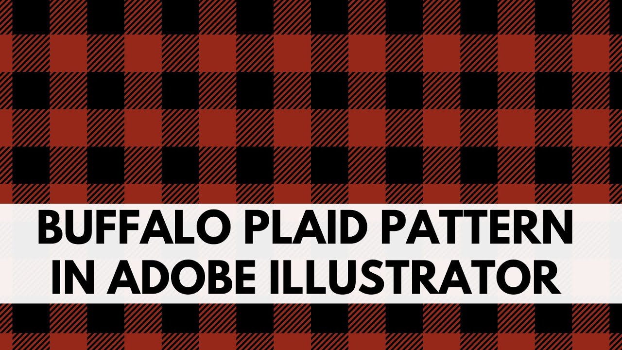 Illustrator - Buffalo Plaid Pattern - Seamless Repeating Tile
