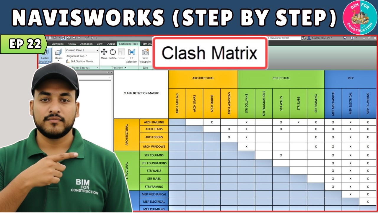 #22 Navisworks Tutorial: What is Clash Matrix?