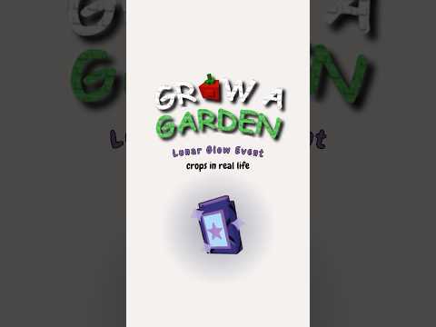 grow a garden lunar glow crops in real life 🌙 #growagarden #roblox #gaming #reallife #fyp #shorts