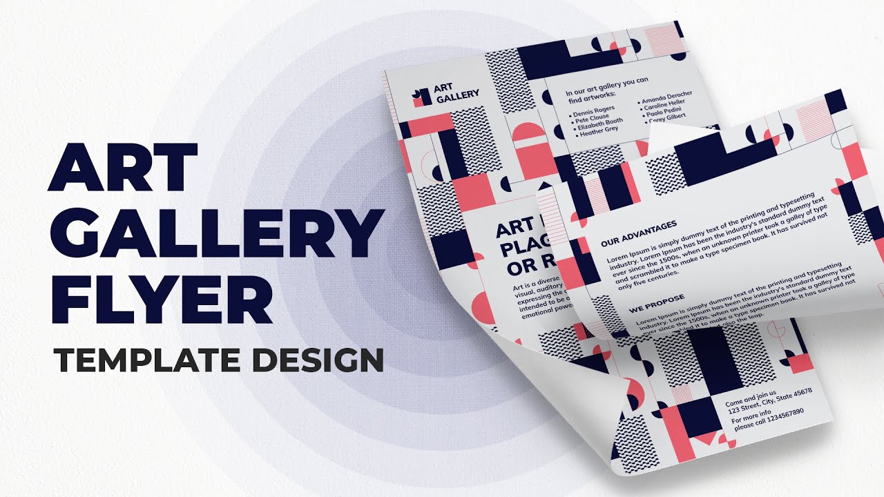 Art Gallery Flyer Design Template