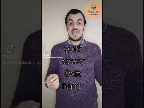 Fast Synonyms - مرادفـات لكلمة سريع