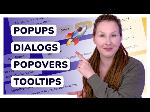 Popups, dialogs, popovers, and tooltips | UX Patterns #2