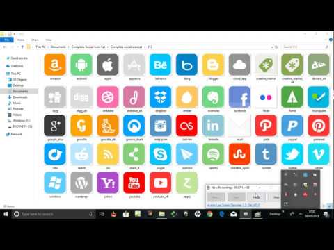 Complete social icons kit on Gimp
