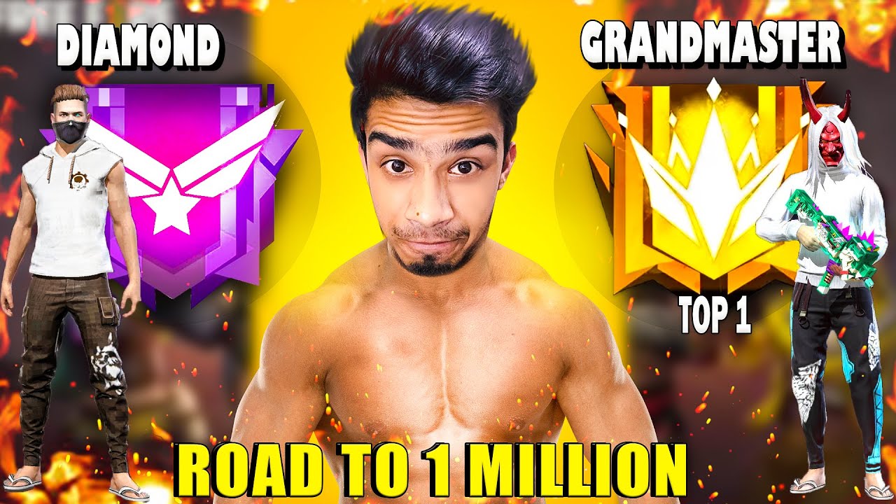 Free Fire 1vs4 Hard Gameplay like B2K - Region Top 1 Squad on Fire😂